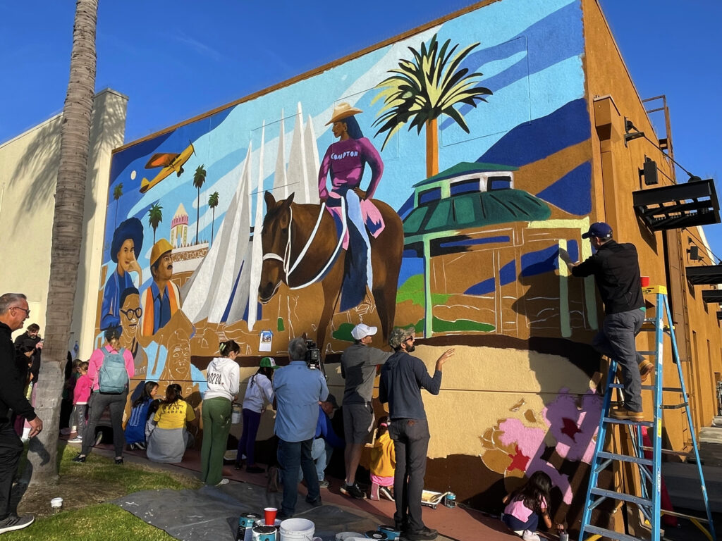 Community Beautification Adds Color to Host Compton Towne Center
